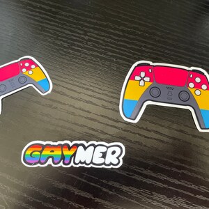 LGBT Pride Gaymer Stickers Glossy Water Resistant Vinyl Stickers for ...