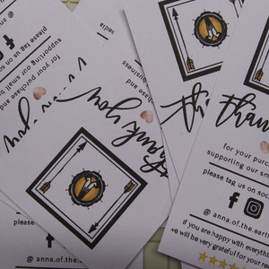 ADD YOUR LOGO Printable Small Business Insert Card / Simple Shop ...