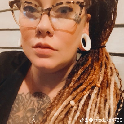 Double Ended Wool Dread Extensions Bohemian Dreads Dark Brown Emerald ...