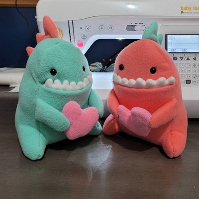 Love Monster in 2 Sizes PDF Sewing Pattern and Tutorial step-by-step ...