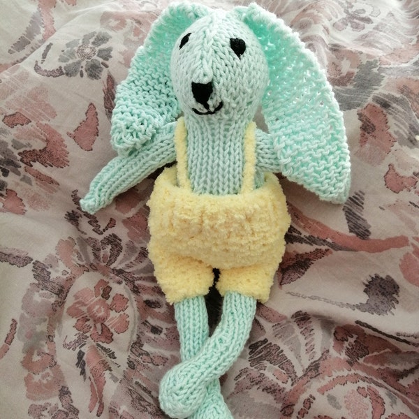 Mini Animal Stuffies Knitting Pattern Small Teddy Bear, Bunny Rabbit ...