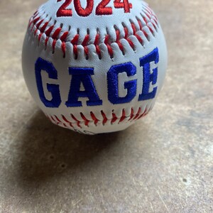 Custom Embroidered Baseballs - Etsy