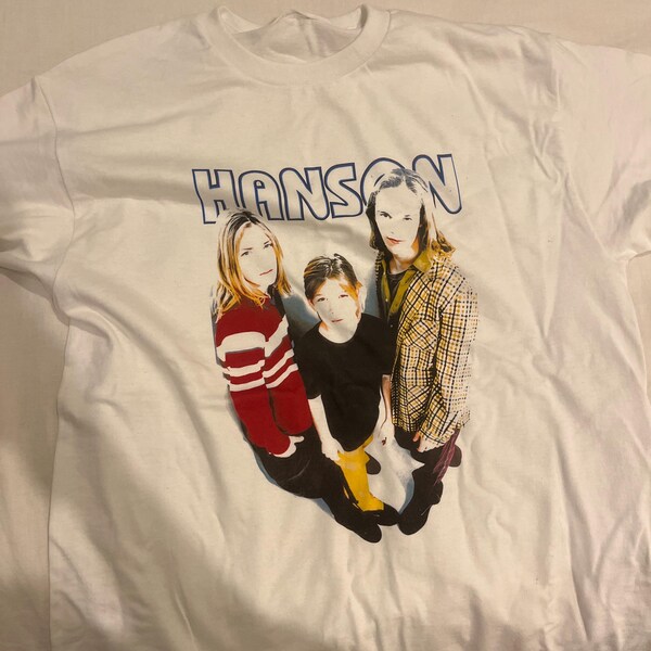 Vintage Hanson Band White T-shirt Unisex Heavy Cotton Tee - Etsy