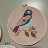 Floral Bird Hand Embroidery Pattern - PDF Instant Download for Advanced ...