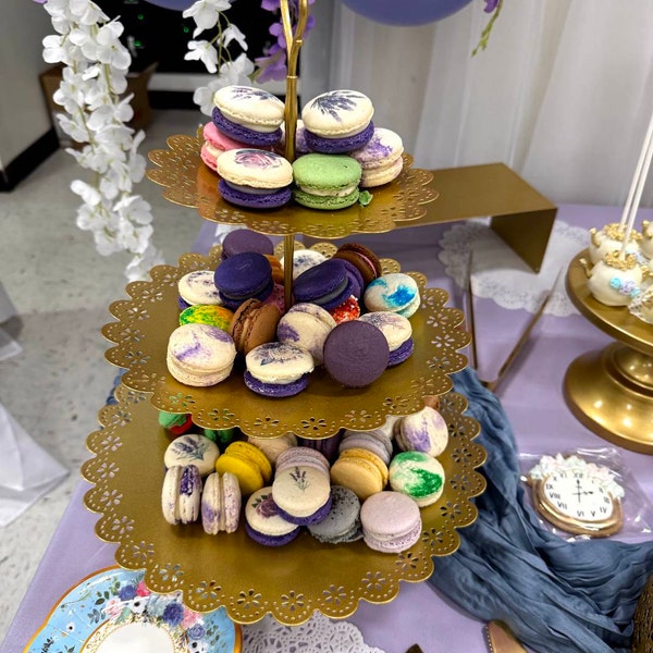 25 Pack Grape French Macarons - Etsy