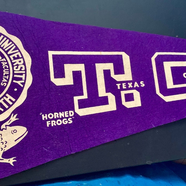 Vintage Temple Owls College University Pennant Flag Banner 12x30 Inches ...