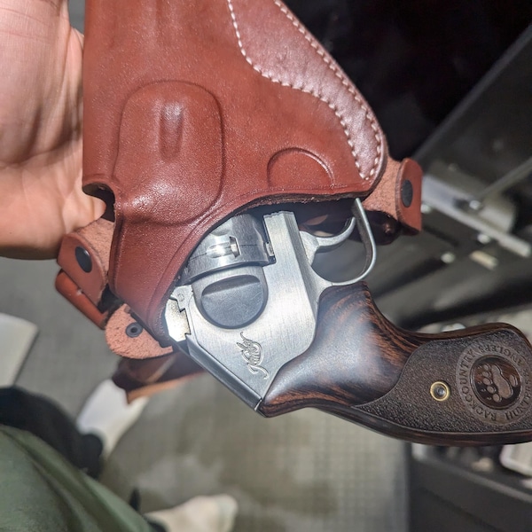 K0103 Leather Single and Double Speedloader Pouch With Belt Loop for ...