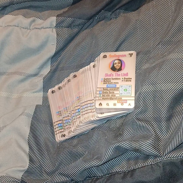 Transparent Business Card, Clear, QR Code, Pvc, Acrylic Frosty Plastic ...