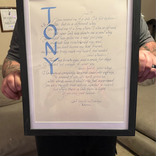 IF Poem - Hand Calligraphy Poem Print - Etsy