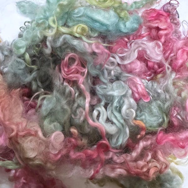 Groovy Cotswold Curly Lock Wool Felting Wool Doll Making Wool Lustrous ...