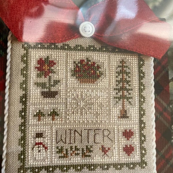 Counted Cross Stitch Pattern, the Light of Winter, Christmas Sampler ...