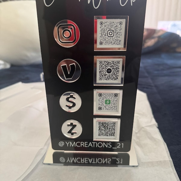 Virtual Tip Jar Sign - Mini QR Code Sign - Feeling Tipsy? - Frosted ...