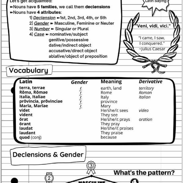 PRINTED Henle Latin Workbook for Challenge A First Semester Fun ...