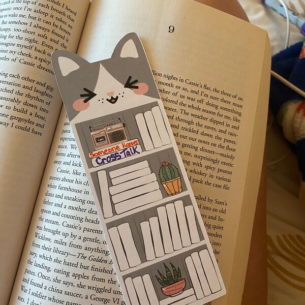 Kawaii Kitty Cat Bookmark Tracker, Bookshelf, Cat Lover, Gift, Book ...