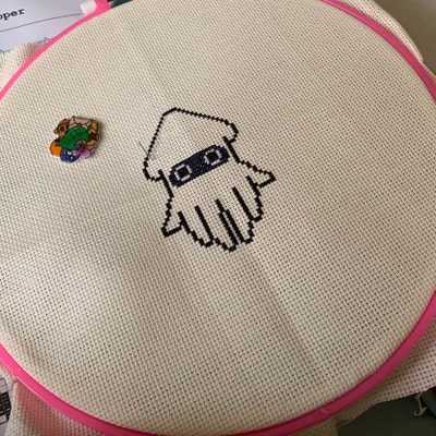 Blooper Wash Your Hands Mario Video Gamer Bathroom Cross Stitch Pattern ...