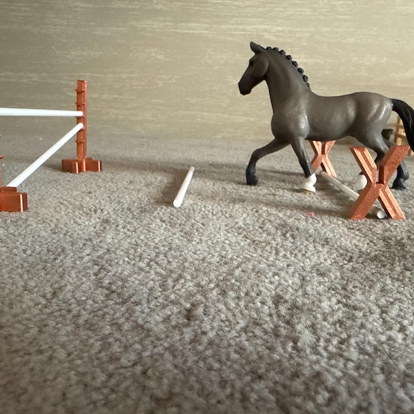 Horse Show Jumping Set, Model Horses, Pretend Play, Children Activities ...