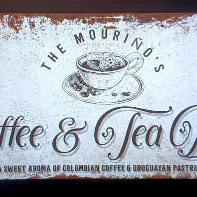 Coffee Bar Sign Freshly Brewed Coffee Beans Artwork Large Wall - Etsy