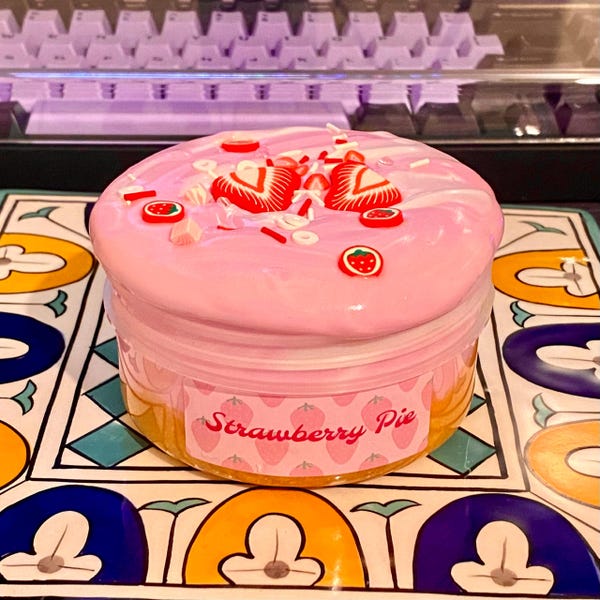 Tangerine Temptation Bingsu Slime Crunchy Slime Bubble Popping Slime ...