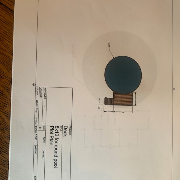 Plans for Above Ground Pool Deck 6x10 - Etsy