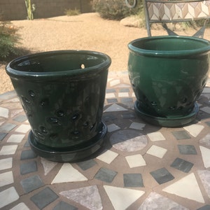 Maui LARGE 7.0 Handmade Ceramic Pot With Attached - Etsy