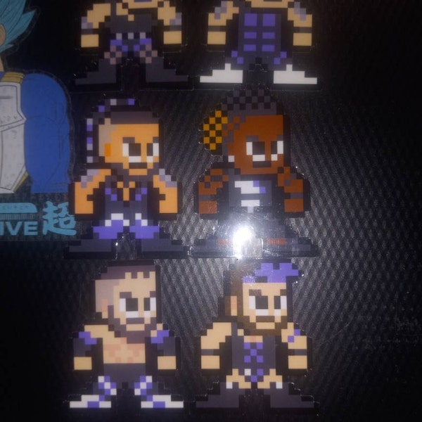 8-bit Pixel Art Stickers Horror Movie Villains Collection Vinyl Sticker ...