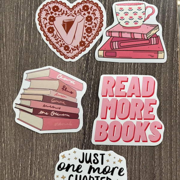 Random Book Lover Stickers, Book Lover Stickers, Book Stickers, Book ...