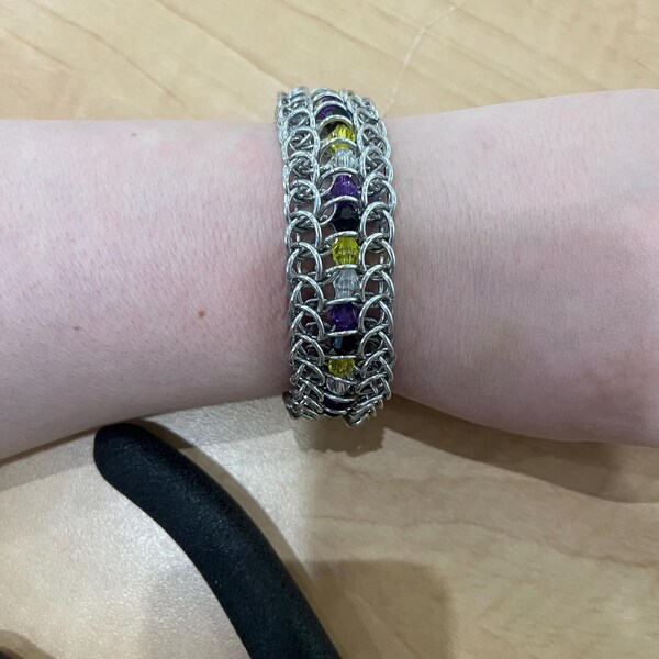 Chainmaille Tutorial - Rosetta Chain Maille Bracelet - Etsy