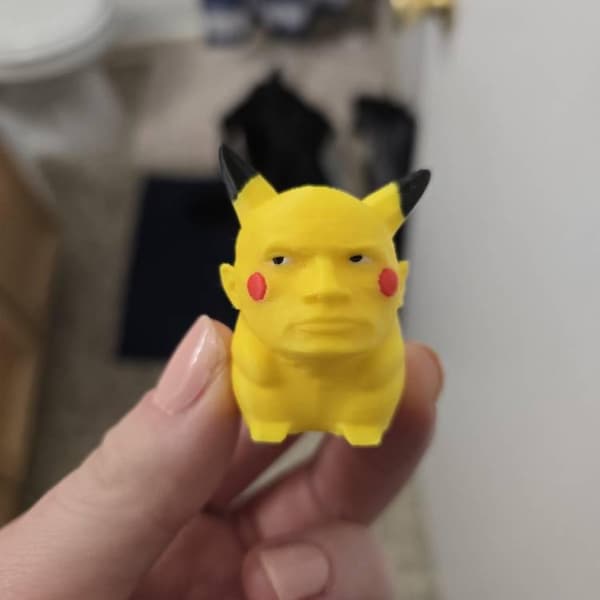 The "rockachu" Pikachu X the Rock 3D Printed Figure - Etsy
