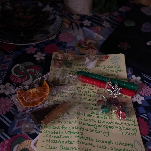 Mini Yule Sachet, Simmer Pot Mix, Natural Blend, Winter Solstice, Altar ...