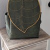 Green Cork Leather Leaf Backpack Made From Plant Based - Etsy Canada