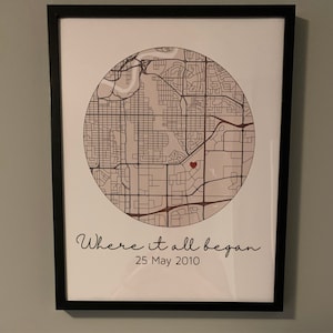 First Home Digital Print Home Map Digital Download New Home Owner Gift ...