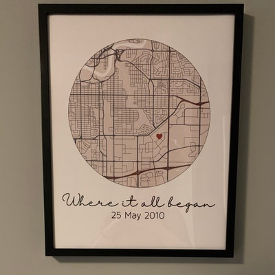 First Home Digital Print Home Map Digital Download New Home Owner Gift ...