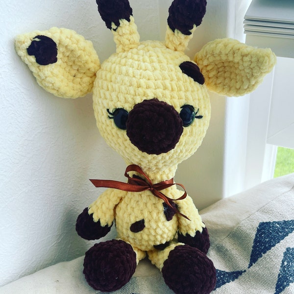 PATTERN: Plush Gemma the Giraffe Pattern - Amigurumi Chunky Giraffe ...