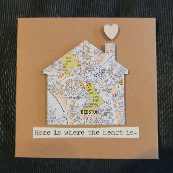 Handmade New Home Card - Etsy UK
