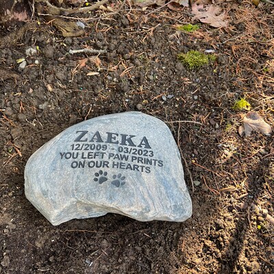 Family Tree Written in Stone Custom Carved River Rock Garden - Etsy