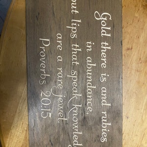 Bible Verse Wall Art Wood Sign Custom Christian Wall Art Scripture ...