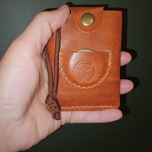 Leather Wallet Handmade, Minimalist Leather Wallet, Slim Wallet, EDC ...
