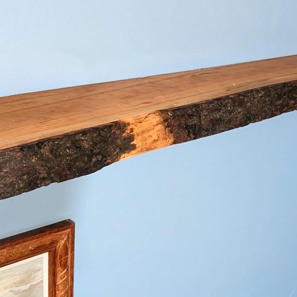 Chunky Cherry Live Edge Floating Shelf - Etsy