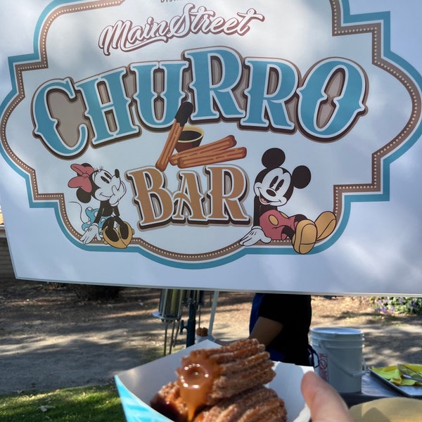 Mickey & Minnie Churro Bar Sign, Main Street Churros, Mickey Birthday ...