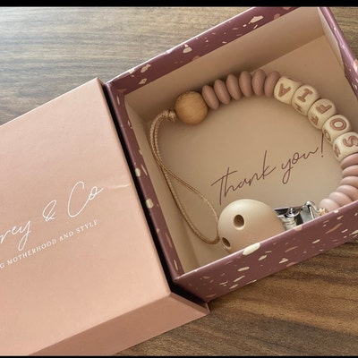 Personalised Dummy Clip Bespoke Packaging Orchard Collection Choice of ...