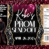 Prom Party Template Bundle, 2025 Party Favor Canva Templates, Editable ...