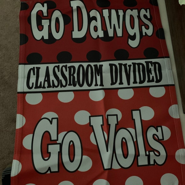 Custom House Divided Yard Flag Alabama Georgia Dogs Auburn Gators or ...