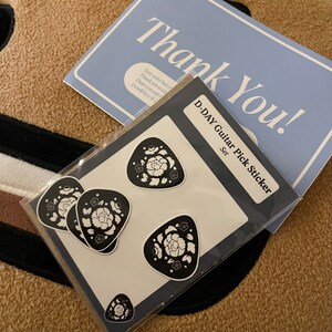 D-day Guitar Pick Sticker Set Agust D Tour Suga BTS - Etsy