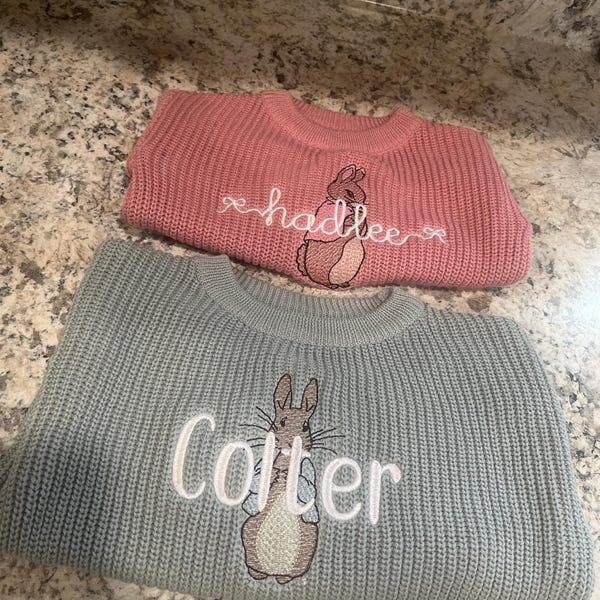 Baby Boys "beary First Birthday" Sweater - Girls One Embroidered ...