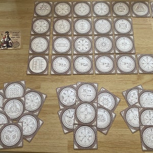 Seals of Solomon Magic Cards, Talismans of King Solomon, Key of Solomon ...