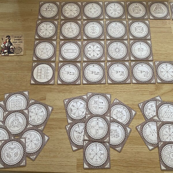 Seals of Solomon Magic Cards, Talismans of King Solomon, Key of Solomon ...