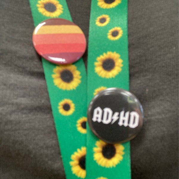 SUNFLOWER / Hidden Disability Awareness / Handmade Pin Badge, Fridge ...