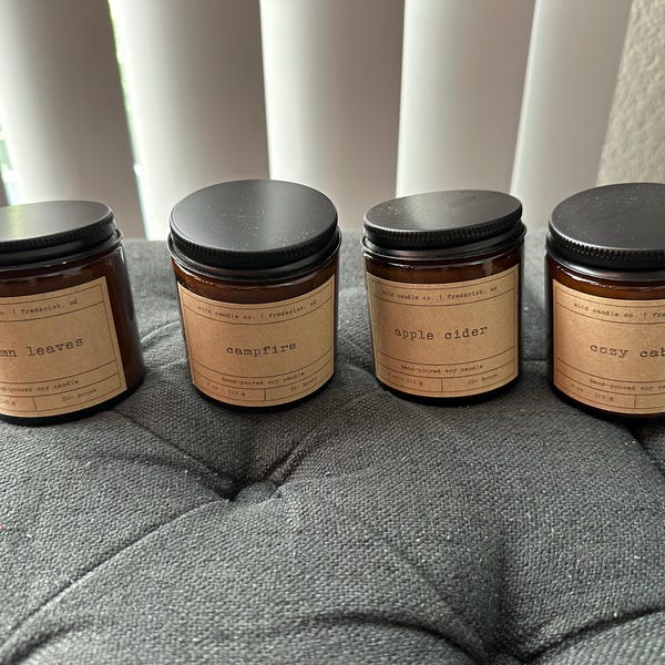 Holiday Candle Sampler Pack: Christmas Scented Soy Candle Gift Set - Etsy
