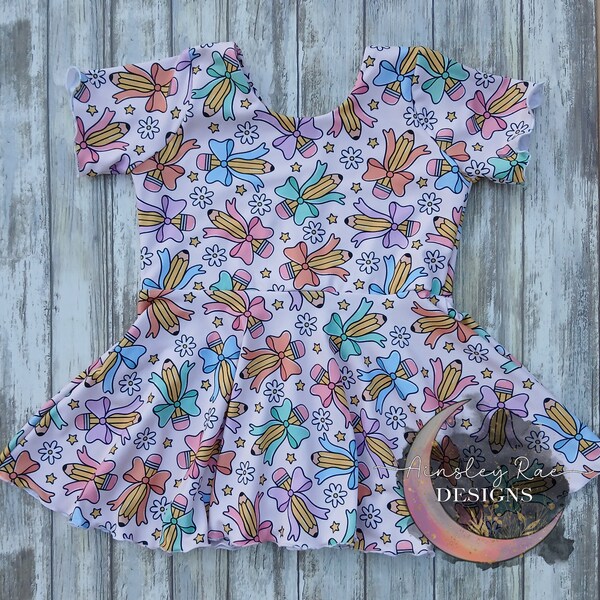 Groovy Teacher Seamless Pattern: Retro School Supplies Repeat (JPEG ...