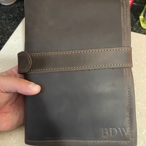 Leather Document Holder, Leather Paper Portfolio, A4 Document Organizer ...